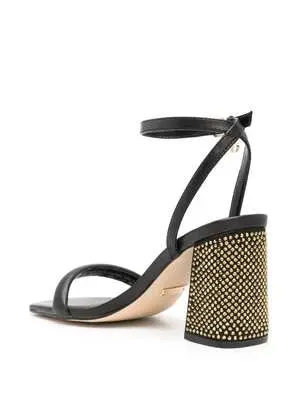 Guess Gelectra 95mm Leather Sandals - Black