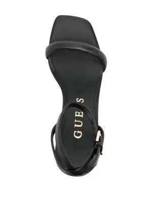 Guess Gelectra 95mm Leather Sandals - Black