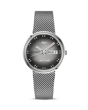 MIDO Commander 37mm Watch - Gray/silver