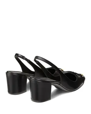 STUART WEITZMAN Sleek Bow 50 Slingback Pumps