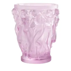 Lalique Bacchantes Luster Vase - Pink