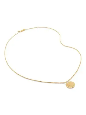Monica Vinader Circular Pendant Chain Necklace