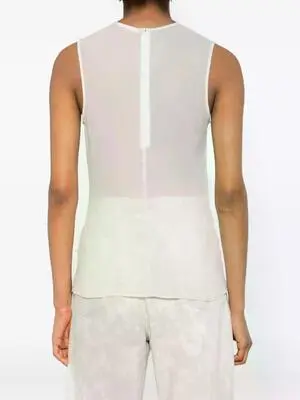 Ami Semi-sheer Silk Top