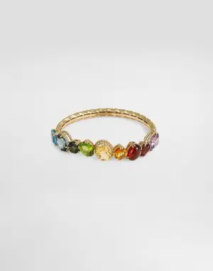Dolce & Gabbana 18-carat Yellow Bracelet With Multicolored Gems - Gold