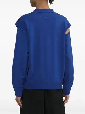 MAISON MARGIELA Cut-out Fine-knit Cardigan