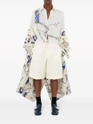Burberry Knight Hardware-print Shirt - White