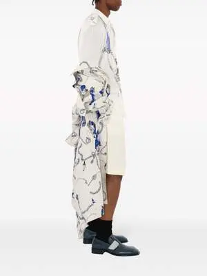 Burberry Knight Hardware-print Shirt - White