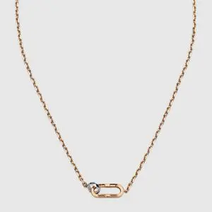 Gucci Link To Love 18k Chain Necklace - Rose Gold