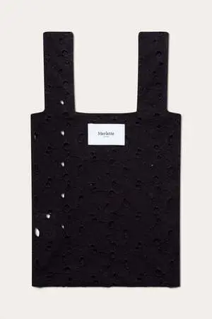 Merlette Eyelet Tote Bag - Black