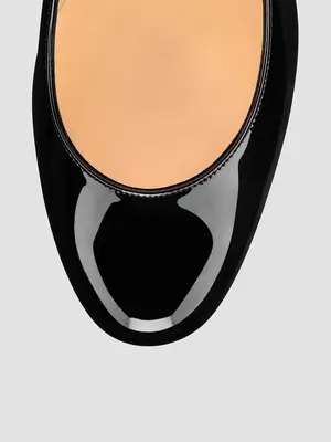 CHRISTIAN LOUBOUTIN Miss Sab 55mm Patent Leather Pumps - Black
