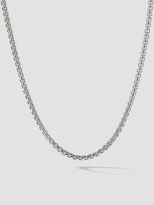 David Yurman Box Chain Necklace In Sterling