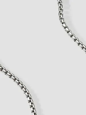 David Yurman Box Chain Necklace In Sterling