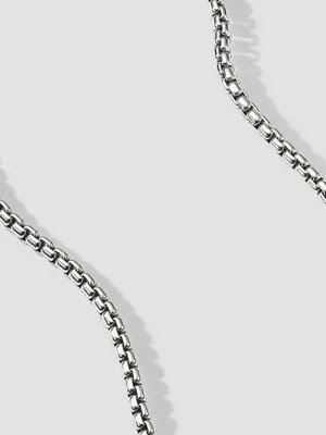 David Yurman Box Chain Necklace In Sterling