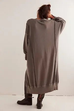 Free People We The Free Camden Maxi Sweatshirt - Dolphin