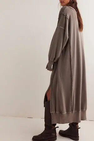 Free People We The Free Camden Maxi Sweatshirt - Dolphin