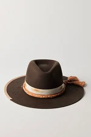 MOSSANT Roundtop Felt Hat - Chocolate