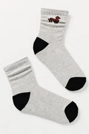 DAILY PRACTICE BY ANTHROPOLOGIE Daily Practice By Anthropologie Athletic Icon Socks Dachshund
