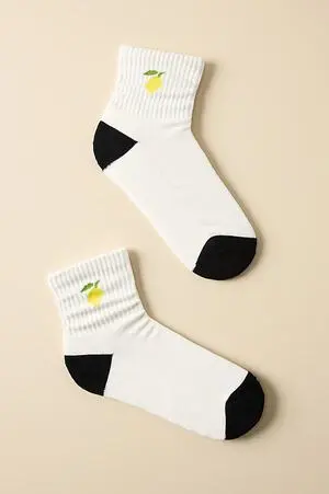 DAILY PRACTICE BY ANTHROPOLOGIE Daily Practice By Anthropologie Athletic Icon Socks Yellow
