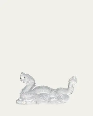 Lalique Dragon Tianlong Sculpture, Clear - One-color