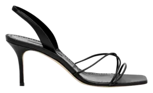 Women's Black Slingback Sandals