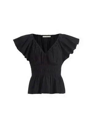 MARIE OLIVER Lydia Top - Black