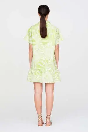 MARIE OLIVER Camp Mini Shirt Dress - Evergreen
