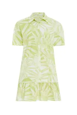 MARIE OLIVER Camp Mini Shirt Dress - Evergreen