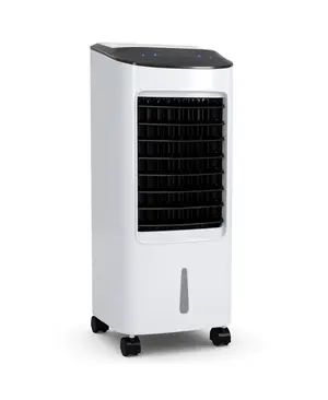 SLICKBLUE Evaporative Portable Air Cooler Fan Humidifier With Remote Control For Home And Office - White