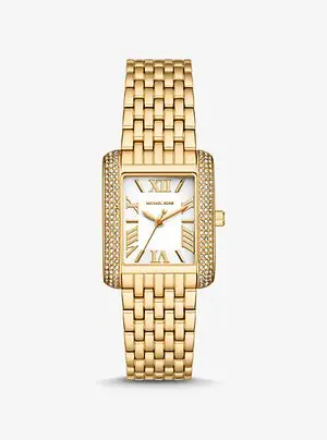 Michael Kors Petite Emery Pavé Watch - Gold