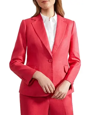 HOBBS LONDON Mirabel Linen Single Breasted Jacket