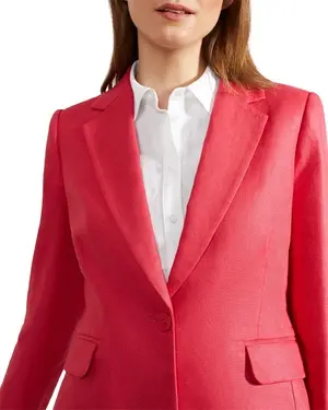 HOBBS LONDON Mirabel Linen Single Breasted Jacket