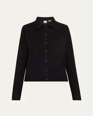 TOTEME Cashmere Knit Cardigan - Black