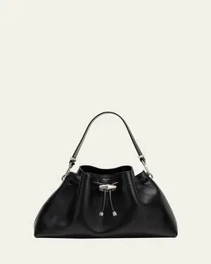 JIMMY CHOO Leather Shoulder Bag - Black
