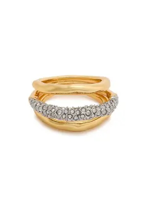 Alexis Bittar Solanales Orbiting Crystal-embellished Ring - Gold