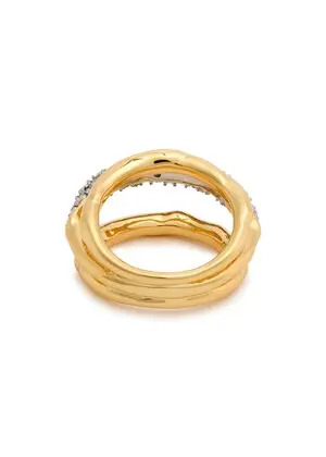 Alexis Bittar Solanales Orbiting Crystal-embellished Ring - Gold