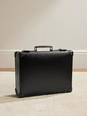 GLOBE-TROTTER Centenary Leather-trimmed Attaché Case - Black