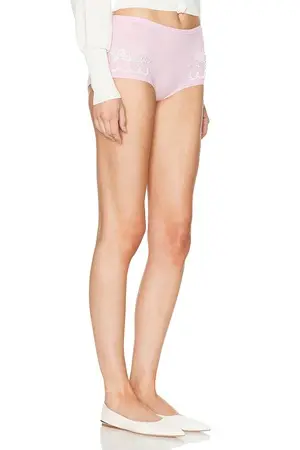 Versace Embroidered Mini Short