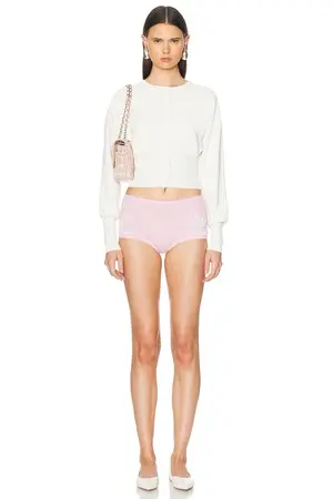 Versace Embroidered Mini Short