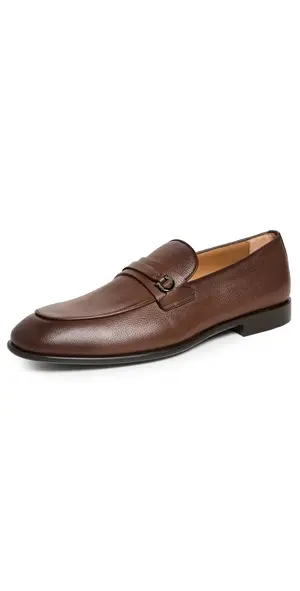 Ferragamo Round Toe Loafers For Men