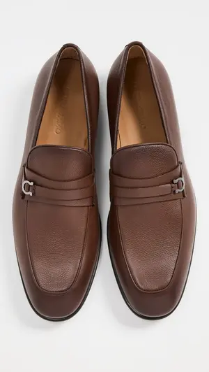 FERRAGAMO Desio Leather Loafers
