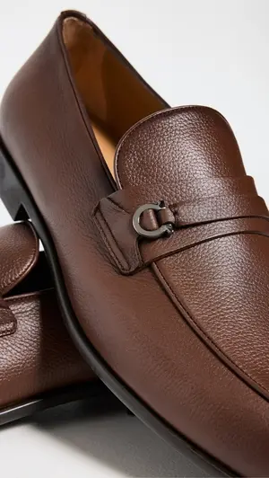 FERRAGAMO Desio Leather Loafers