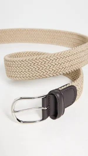 Anderson's Braided Woven Belt - Tan F5
