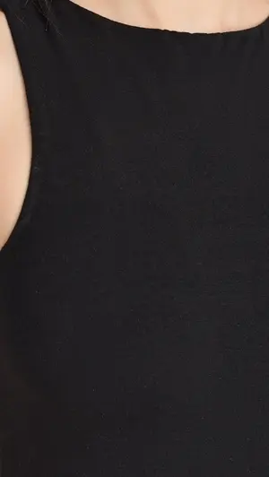 Ambitionist High Neck Tank Thong Bodysuit - Black