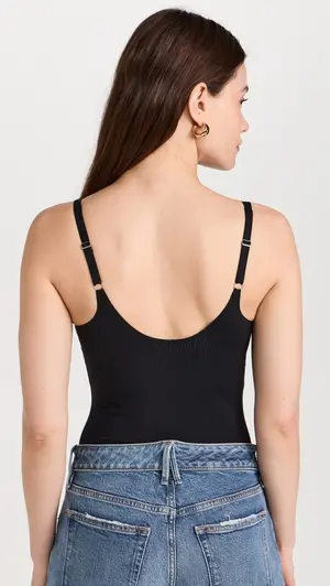 Wolford Ribbed Bodysuit - Black