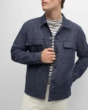 Rodd & Gunn Little Valley Chambray Trucker Jacket - Indigo