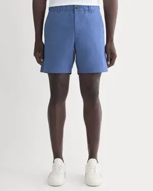 Everlane Seersucker Short Soft Cobalt