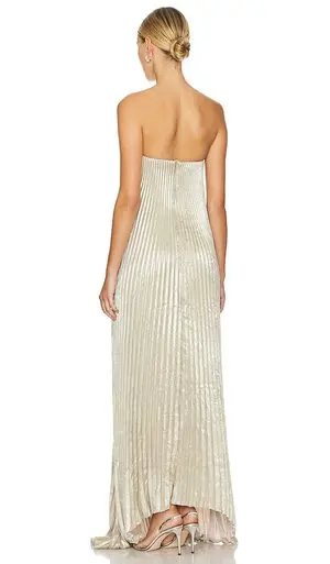 L'IDEE Black Tie Gown - Gold Shimmer