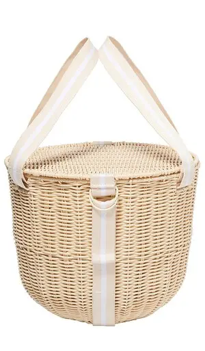 SUNNYLIFE Round Picnic Cooler Basket