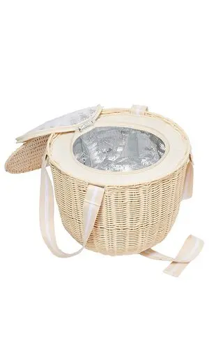 SUNNYLIFE Round Picnic Cooler Basket