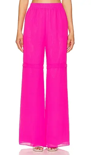 Amanda Uprichard Sarasota Wide Leg Pants - Hot Pink